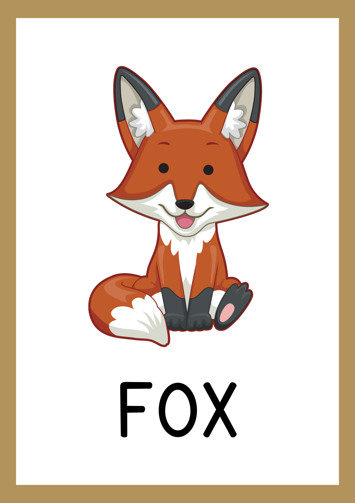 بطاقات تعليمية الحيوانات البرية Wild Animals Flashcards - منصة ورق ...