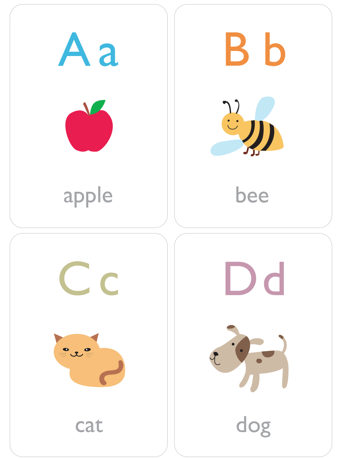 Mes English Alphabet Flashcards at Eula Seay blog
